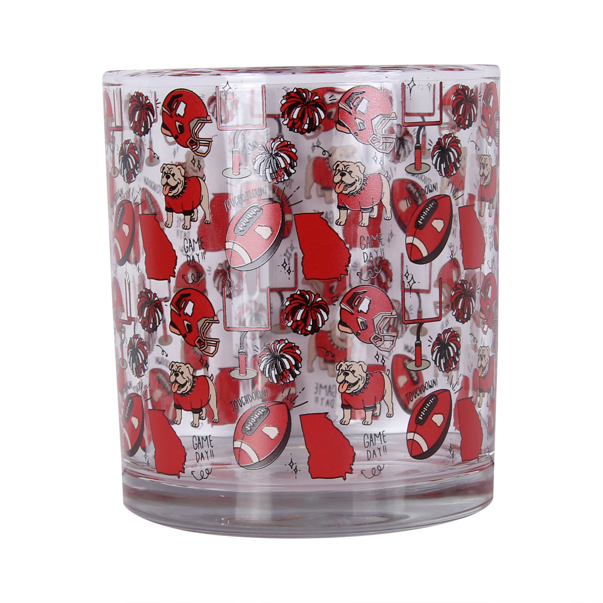 Georgia Pattern Rocks Glass – Barrel Down South