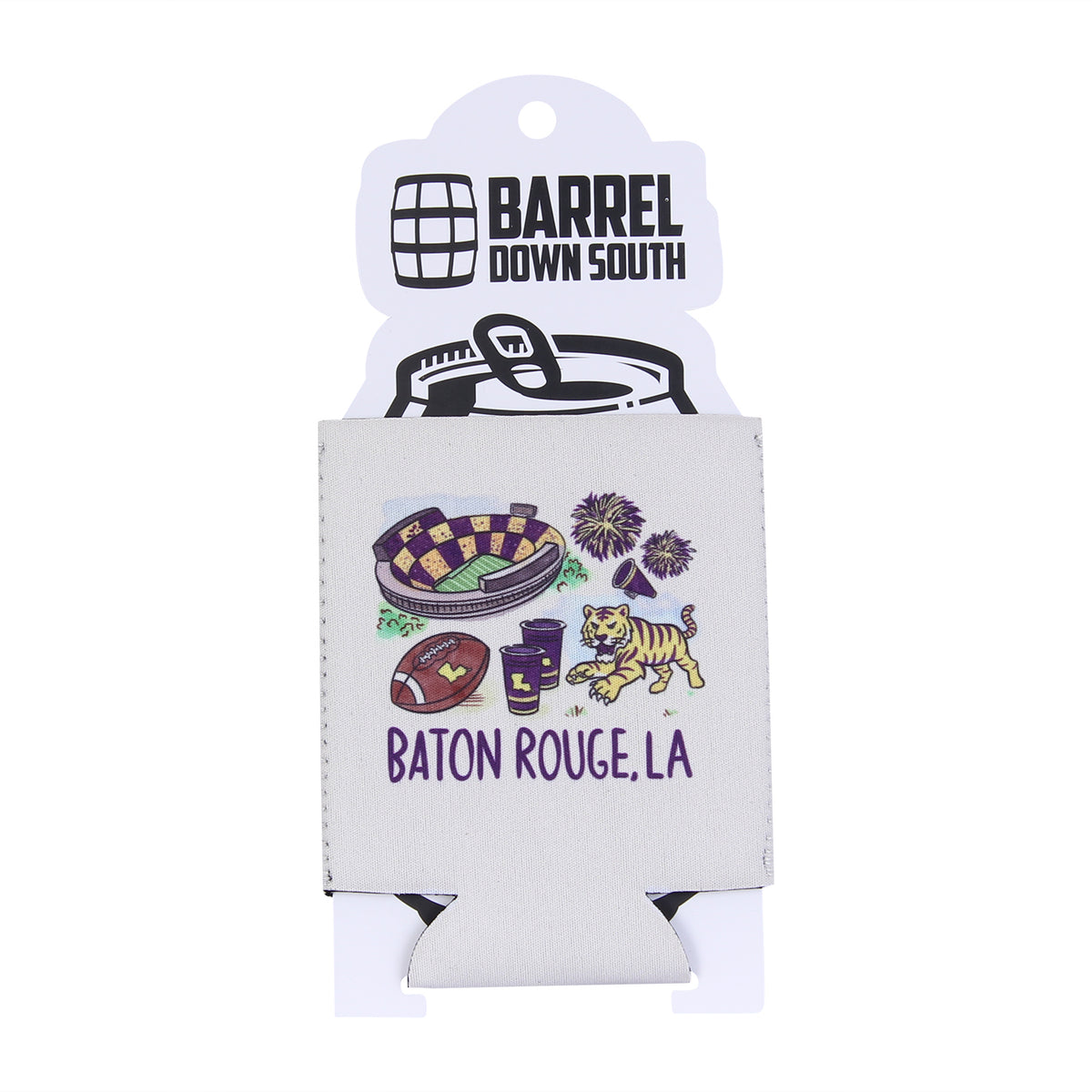 Baton Rouge Louisiana Icons Can Cooler – Barrel Down South