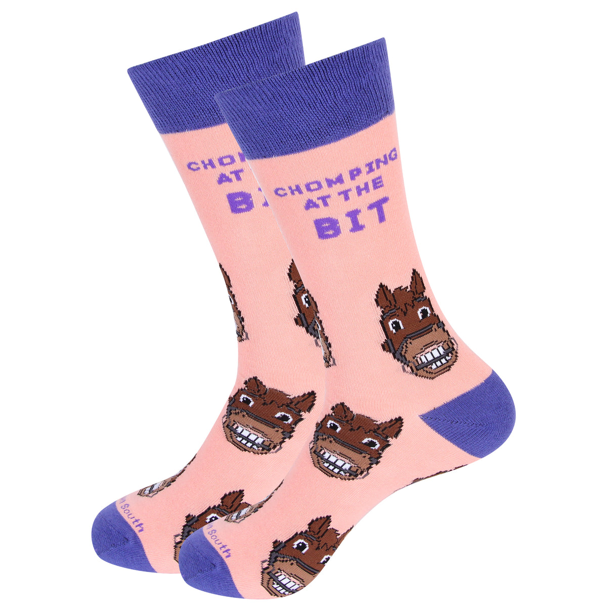 Peach Chomping at the Bit Socks – Barrel Down South