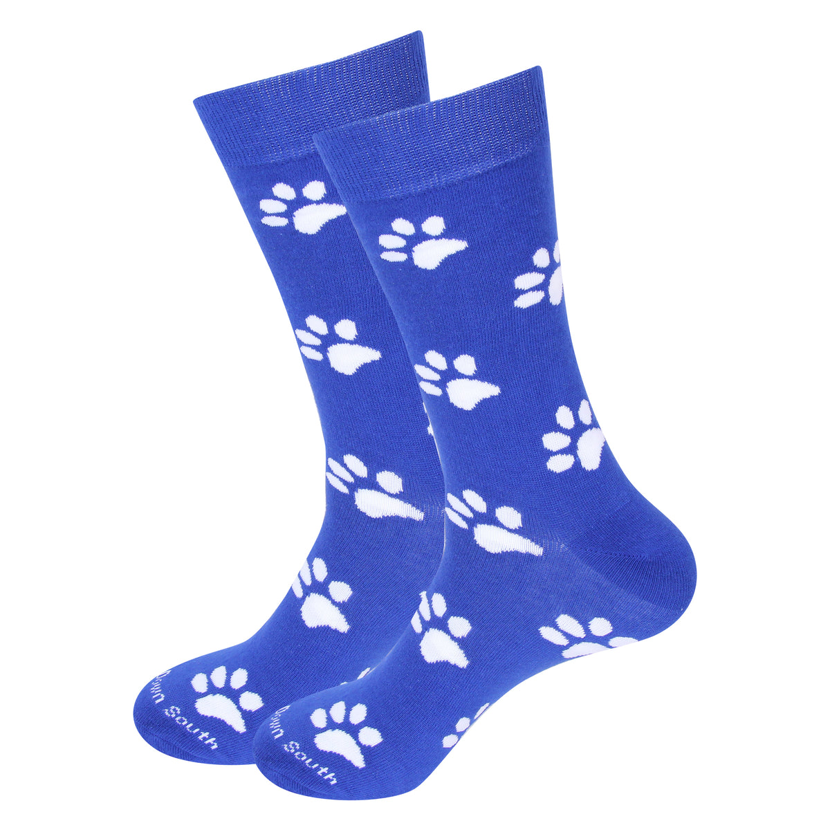 Blue Paw Print Socks – Barrel Down South