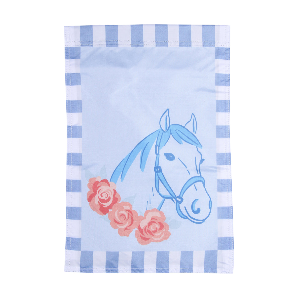 Horse with Roses Horse Racing Derby Garden Flag – Barrel Down South
