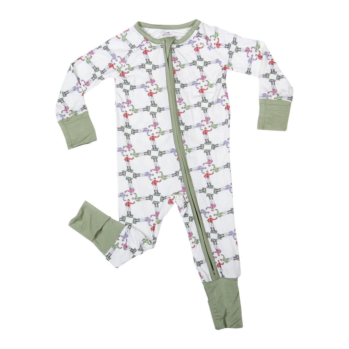 Standing Jockey Pattern Derby Unisex Kids Pajamas – Barrel Down South