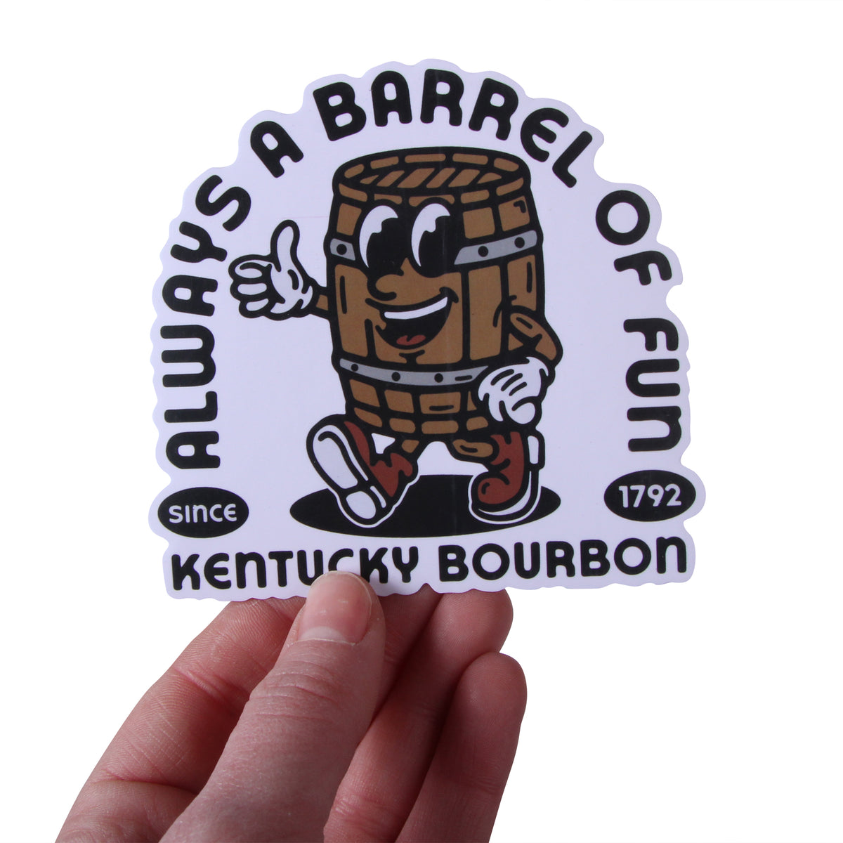Kentucky Bourbon Is Always A Barrel Of Fun Sticker – Barrel Down South