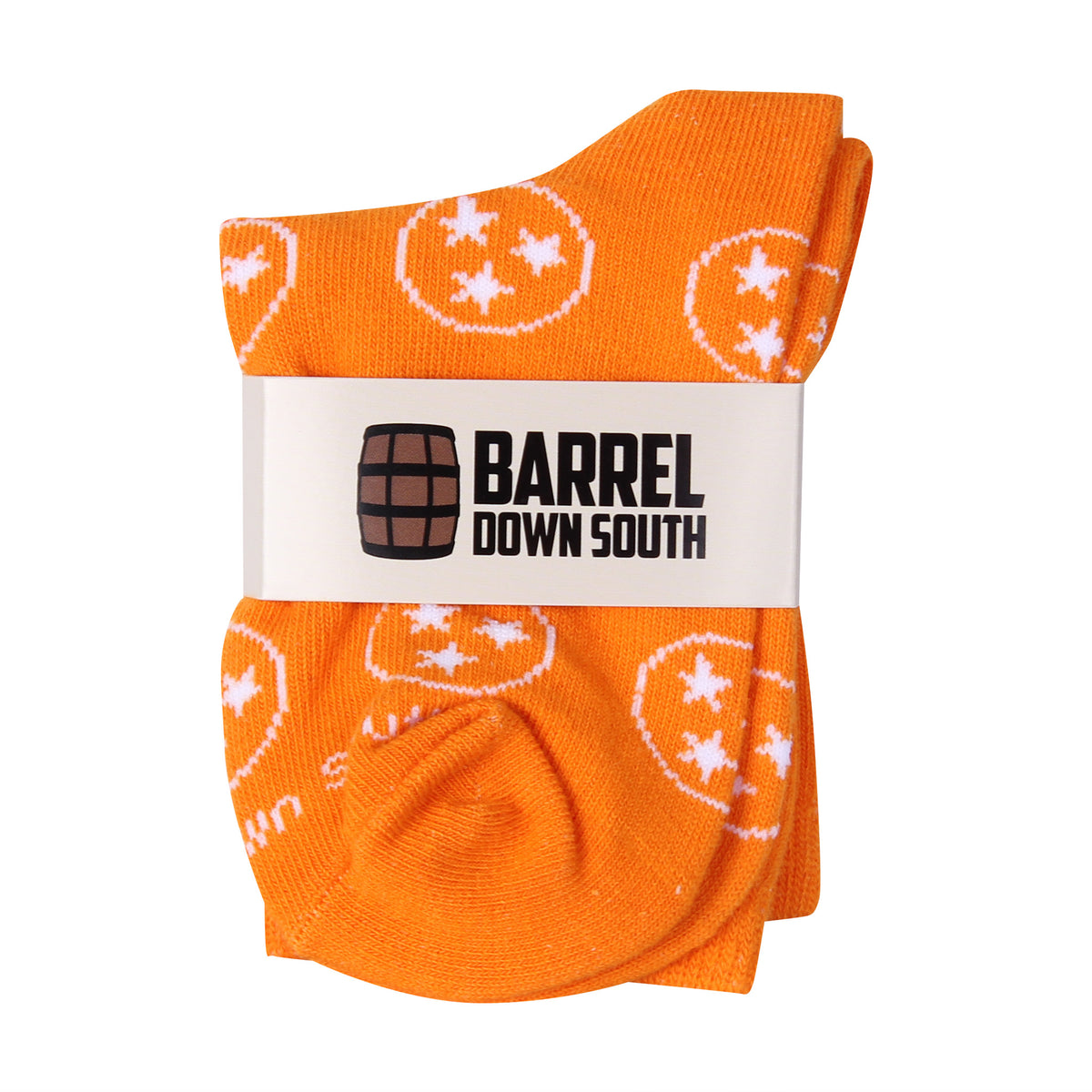 Kids Orange Tri Star Socks – Barrel Down South