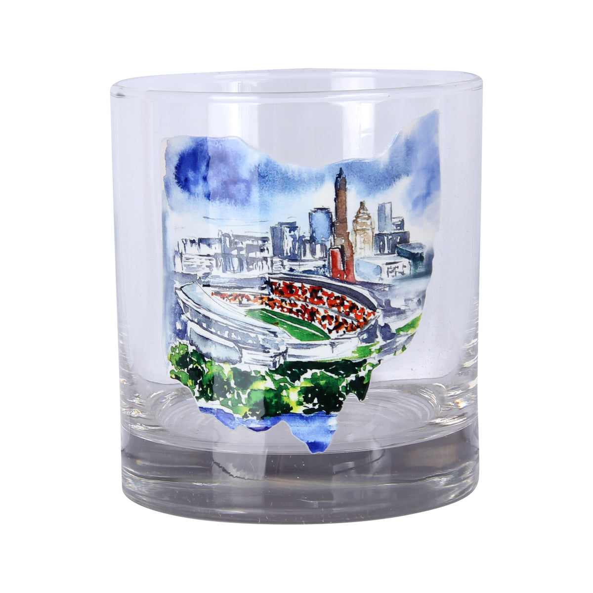 Ohio Football Stadium Rocks Glass – Barrel Down South