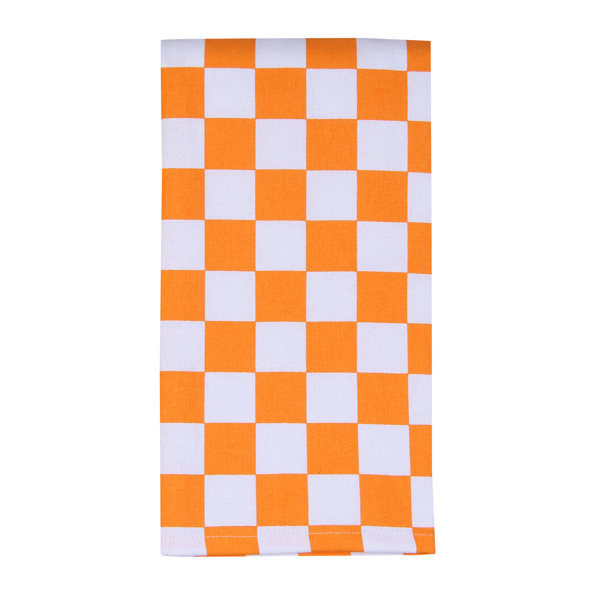 Orange and White Checkered Tea Towel – Barrel Down South