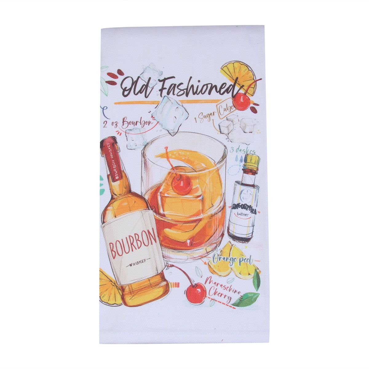 Old Fashioned Bourbon Recipe Tea Towel – Barrel Down South