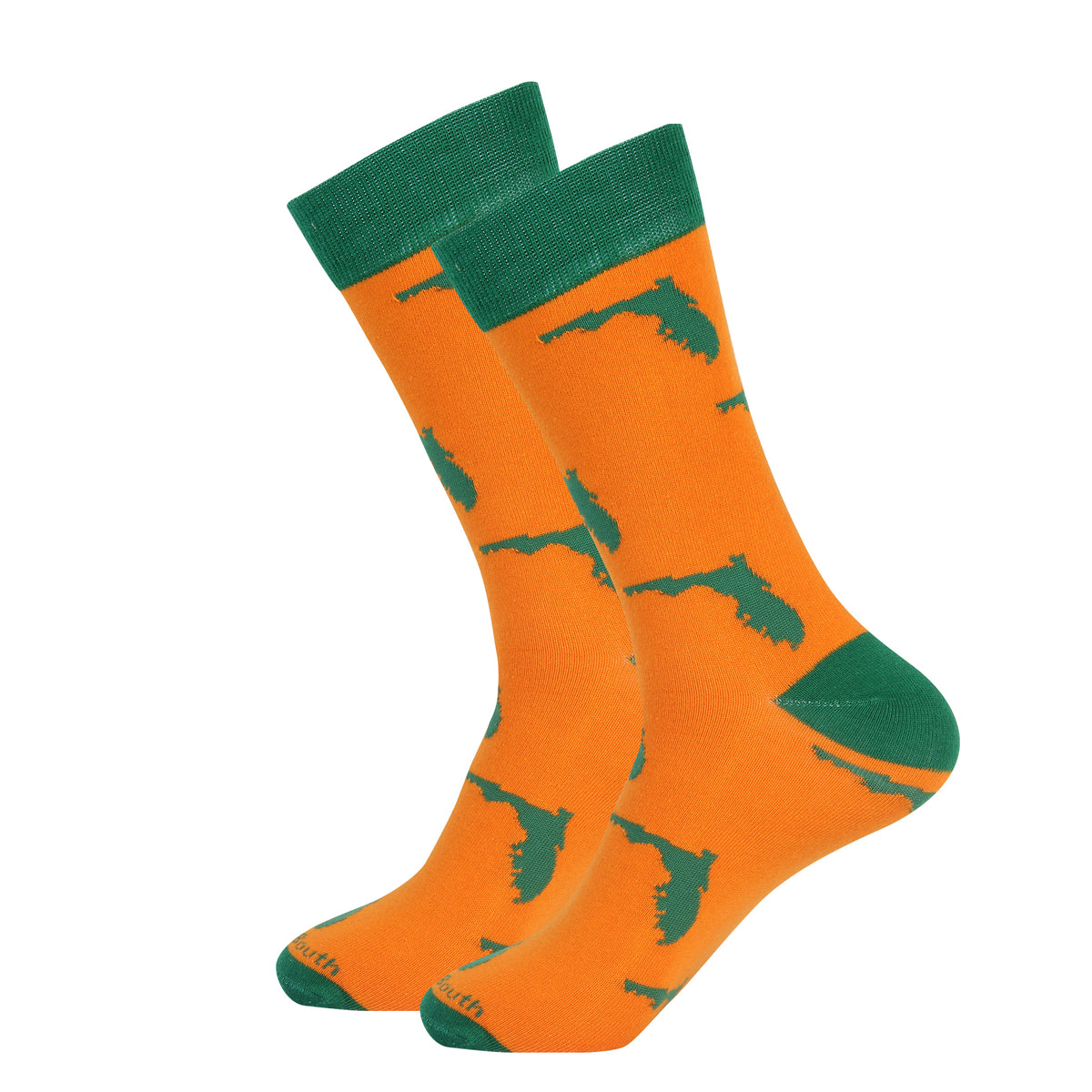 Orange/Green Florida State Shape Socks – Barrel Down South