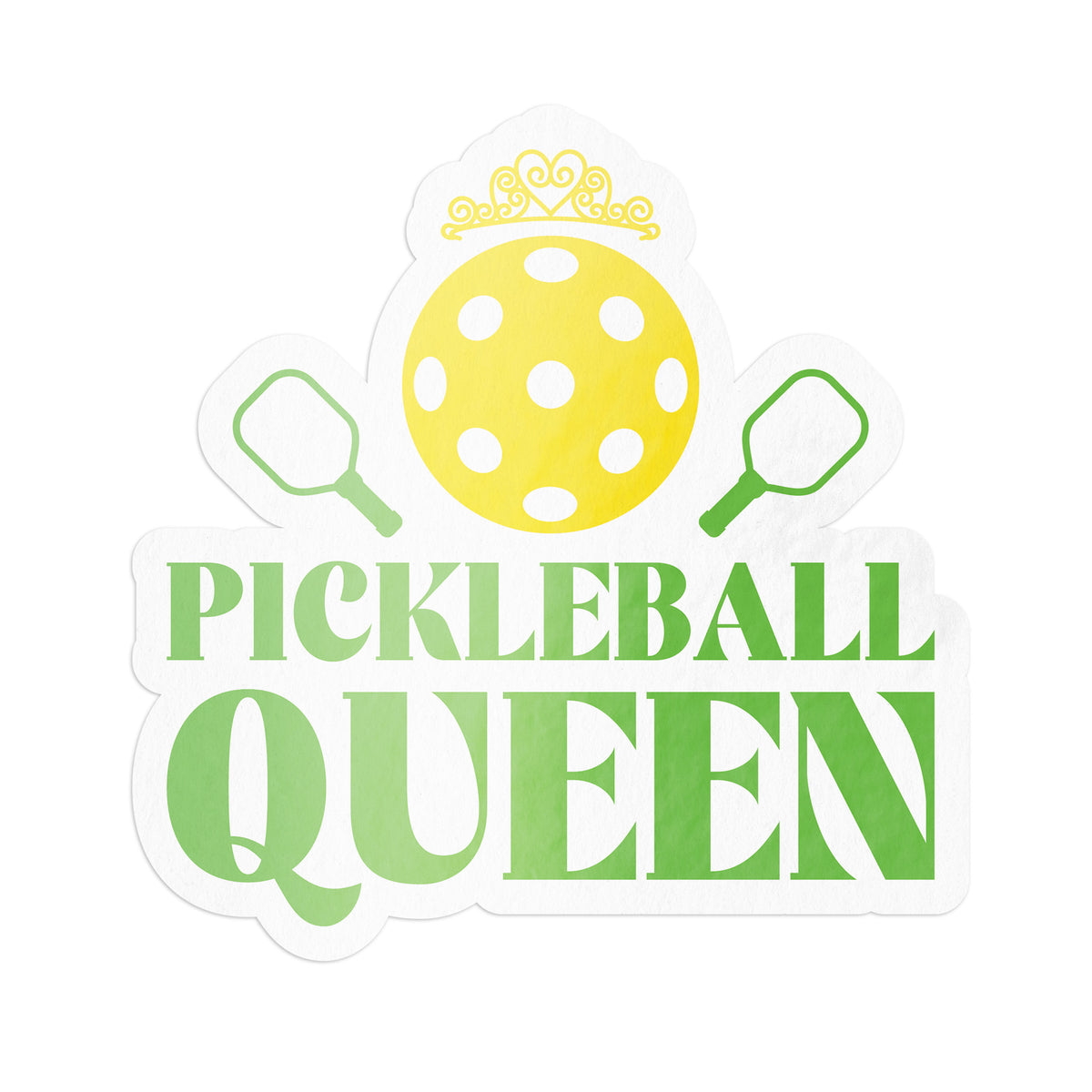 Pickleball Queen Pickleball Sticker – Barrel Down South