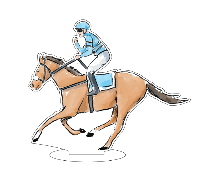 Fist Clinch Jockey Acrylic Standee – Barrel Down South