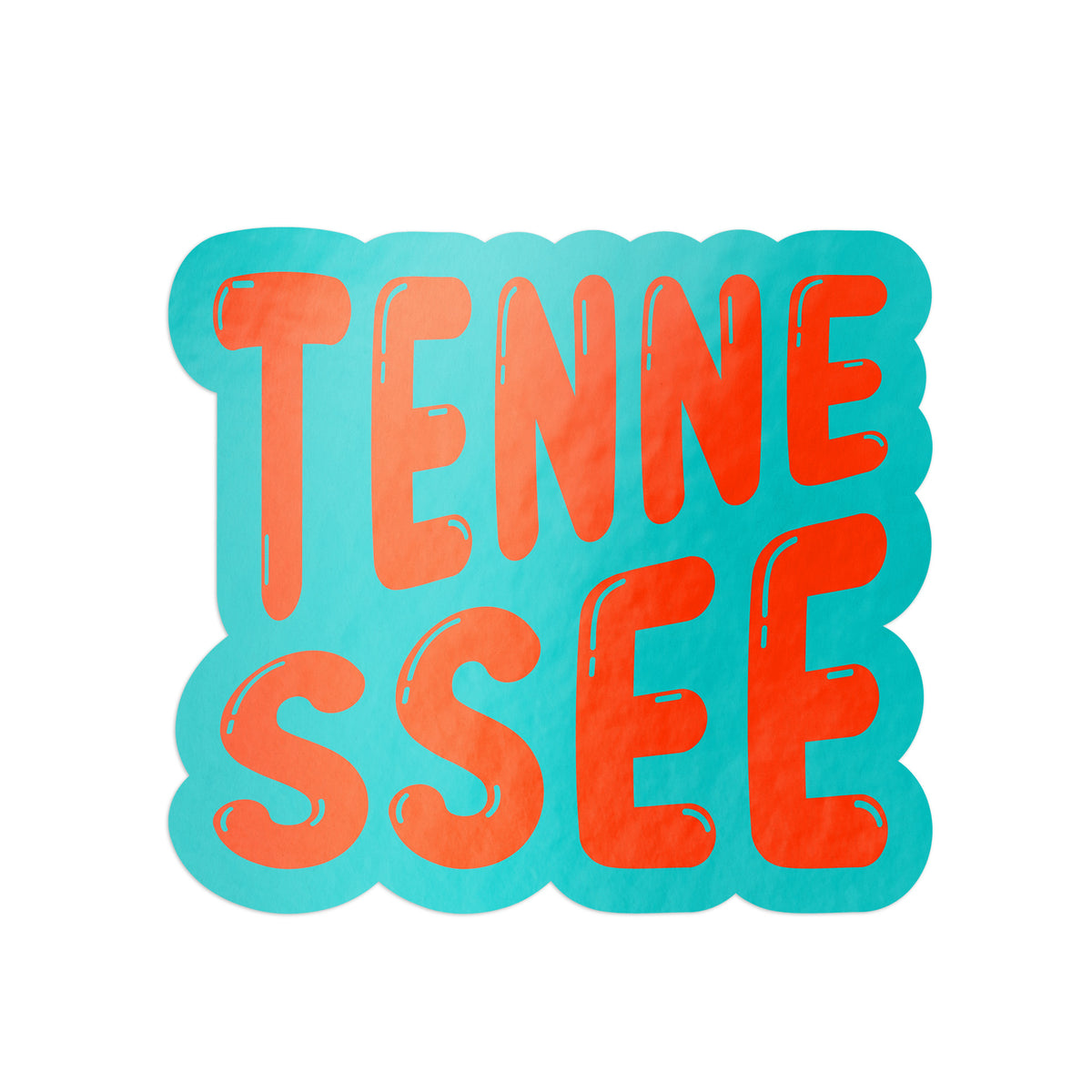 Tennessee Bubble Words Sticker – Barrel Down South