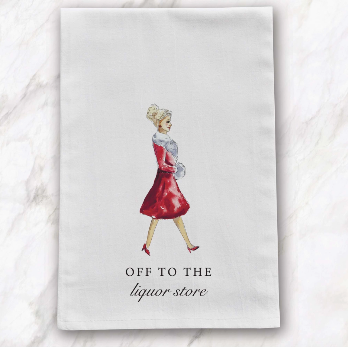 Off To The Liquor Store Tea Towel – Barrel Down South